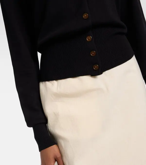 VIVIENNE WESTWOOD Bea Cotton And Cashmere Cardigan - Black