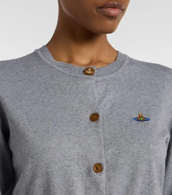 VIVIENNE WESTWOOD Bea Cropped Cardigan - Grey