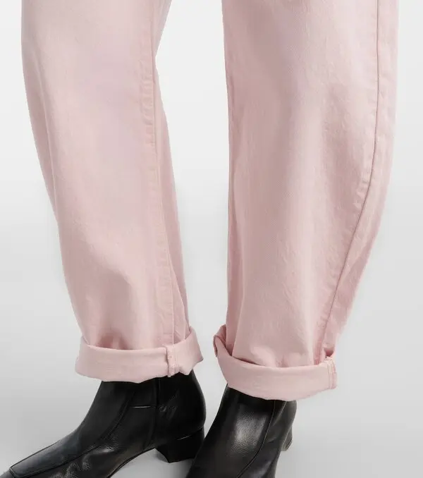 FRAME Bubble Barrel-leg Jeans - Pink