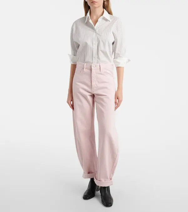 FRAME Bubble Barrel-leg Jeans - Pink