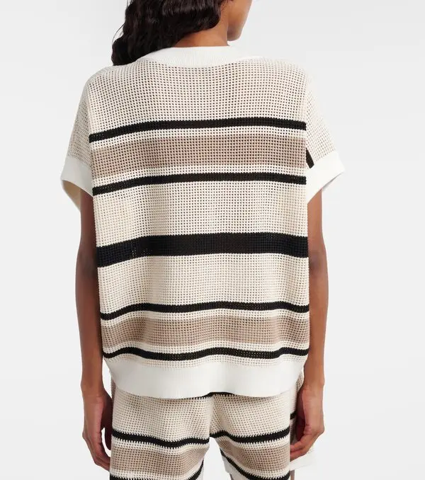 Brunello Cucinelli Striped Cotton Top