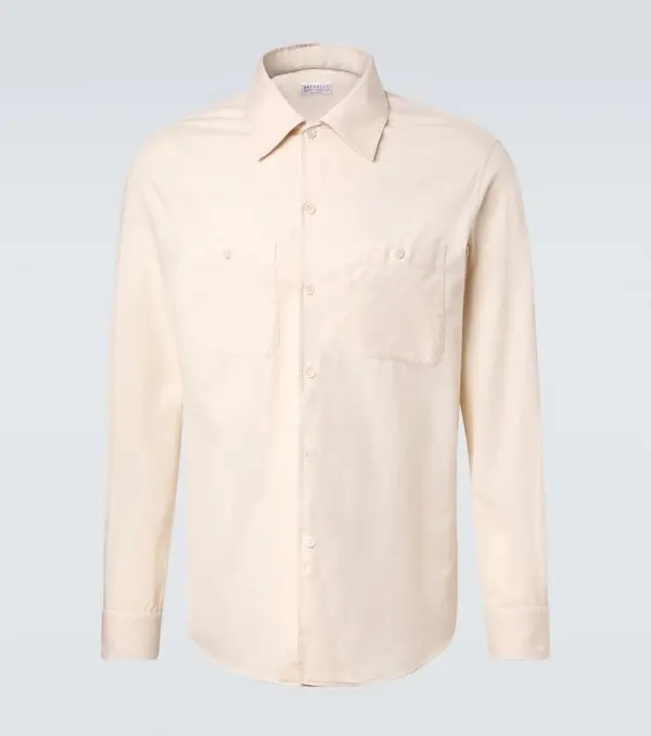 Brunello Cucinelli Cotton Shirt - White