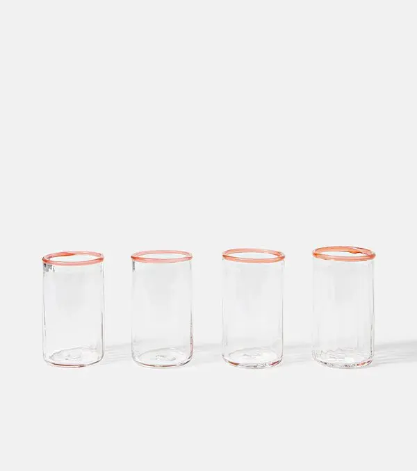 AKUA OBJECTS Peter Small Set Of 4 Glasses - Orange