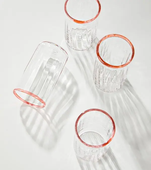 AKUA OBJECTS Peter Small Set Of 4 Glasses - Orange