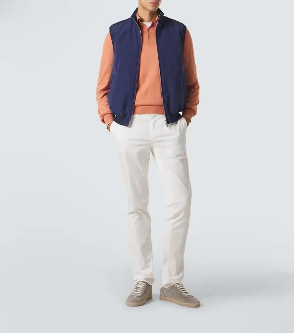 Brunello Cucinelli Padded Technical Vest - Blue