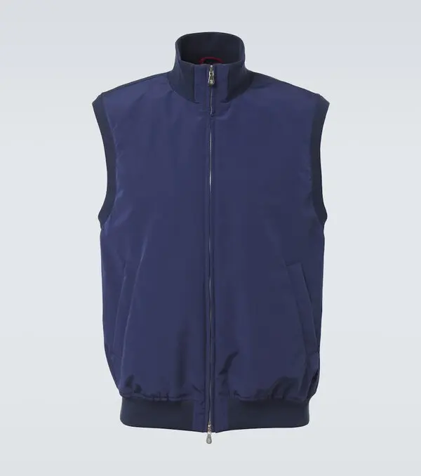 Brunello Cucinelli Padded Technical Vest - Blue