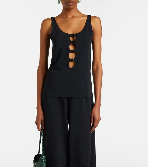 ERES Curl Cutout Jersey Top