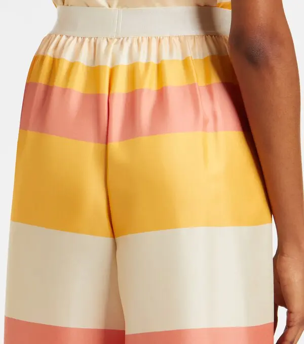 ERES Lollipop Silk Twill Wide-leg Pants - Multicoloured