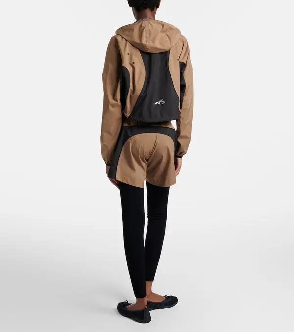 Balenciaga Colorblocked Taffeta Shorts