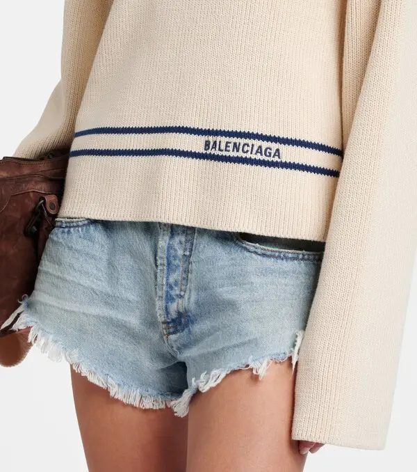 Balenciaga Striped Cotton Sweater