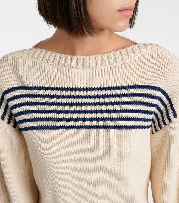 Balenciaga Striped Cotton Sweater