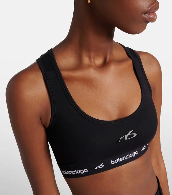 Balenciaga Logo Sports Bra