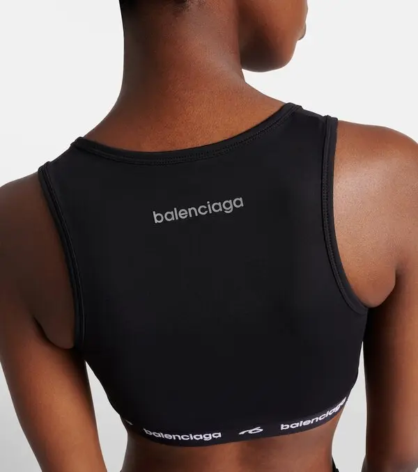 Balenciaga Logo Sports Bra