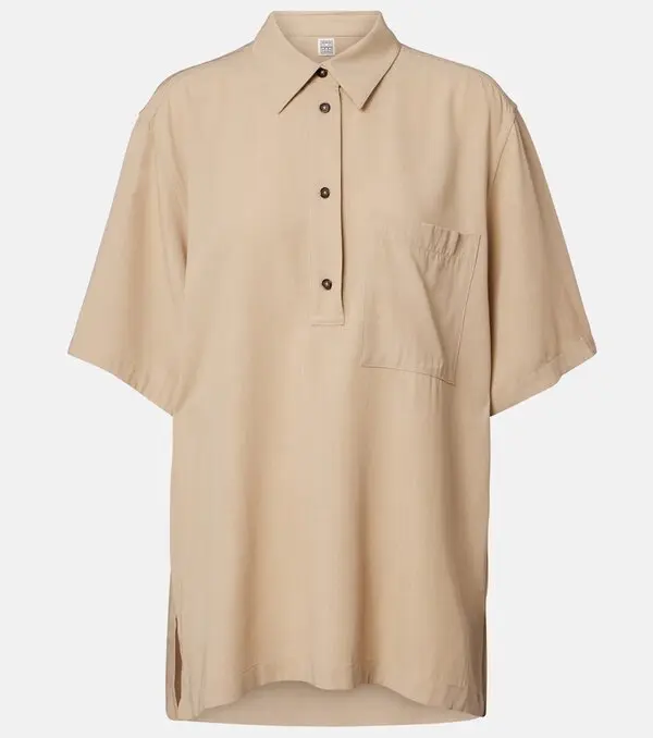TOTEME Oversized Shirt - Beige