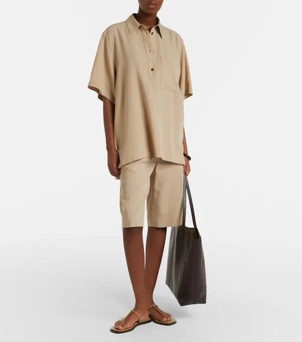TOTEME Oversized Shirt - Beige
