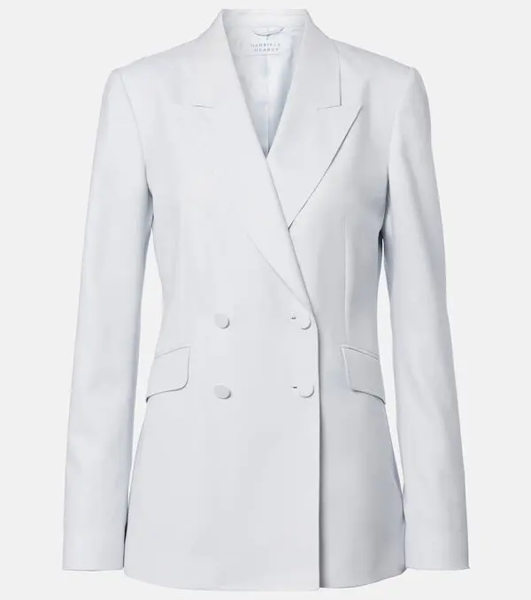 Gabriela Hearst Angela Wool And Silk Blazer - Blue