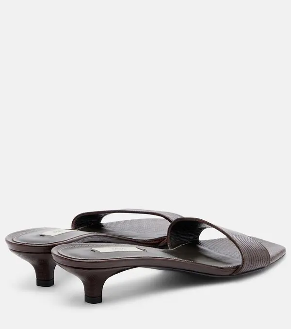 TOTEME Embossed Leather Mules