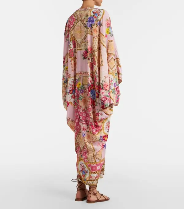 Camilla Floral Silk Kaftan