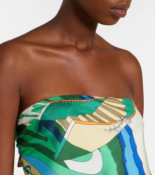 Tory Burch Printed Silk Top - Multicoloured