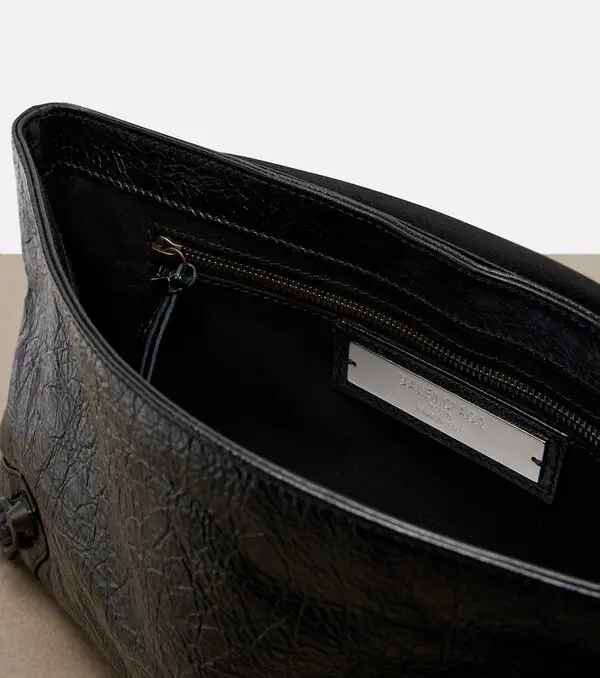 Balenciaga Le City Lamb Leather Clutch - Black