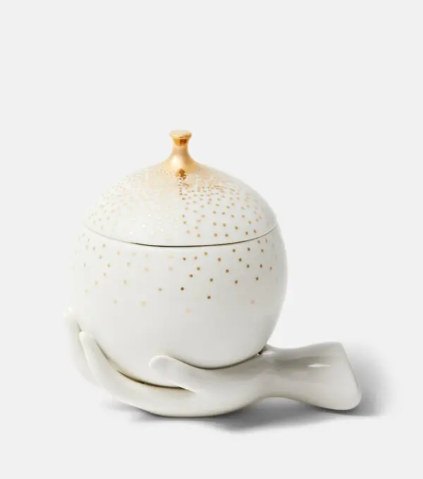Jonathan Adler Gilded Eve Porcelain Container