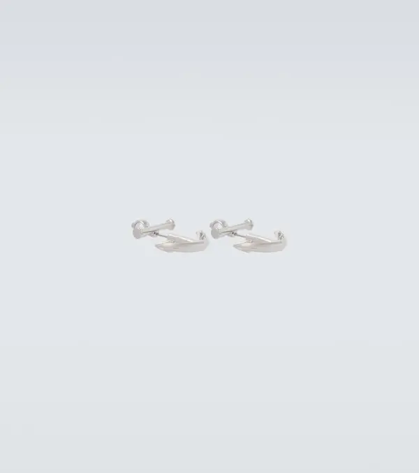 Balenciaga Anchor Earrings - Silver