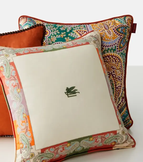Etro Paisley Cotton Cushion
