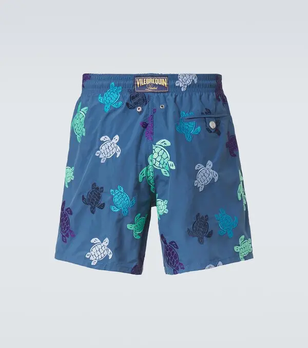 Vilebrequin Embroidered Swim Trunks - Blue