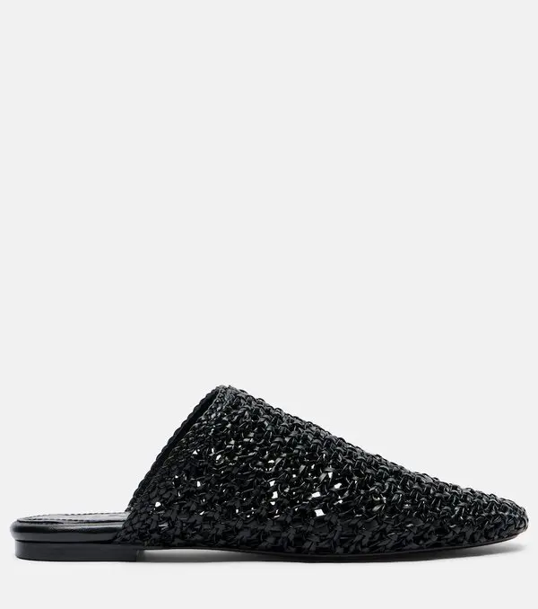SOULIERS MARTINEZ Mallorca Woven Leather Mules