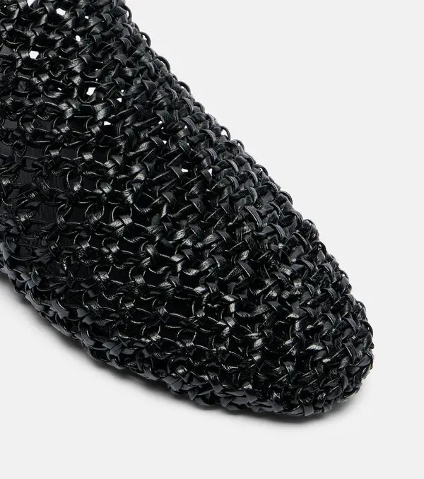 SOULIERS MARTINEZ Mallorca Woven Leather Mules