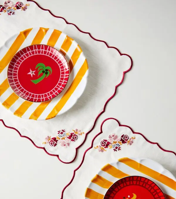 CABANA Set Of 2 Linen And Cotton Placemats