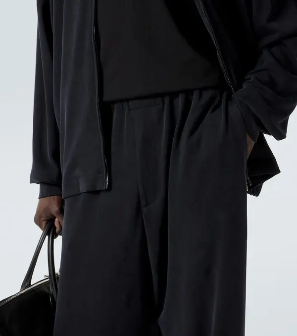 Giorgio Armani Knitted Wide-leg Pants