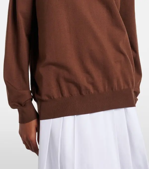 Prada Silk-blend Polo Sweater