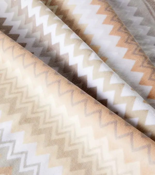 Missoni Giacomo Zigzag Cotton Terry Bath Mat - Beige