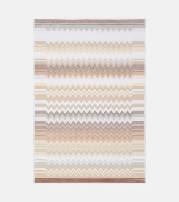 Missoni Giacomo Zigzag Cotton Terry Bath Mat - Beige