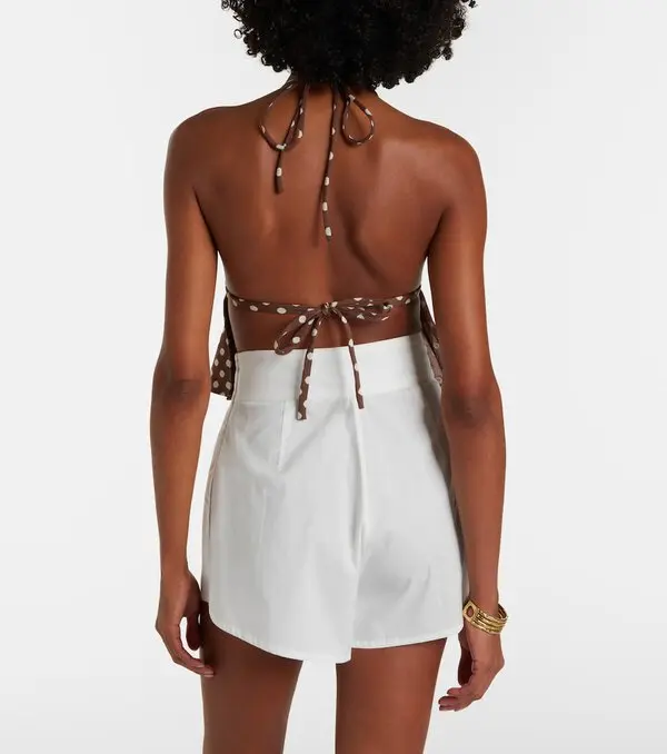 MONTCE Emma Ruffled Polka Dot Halter Top