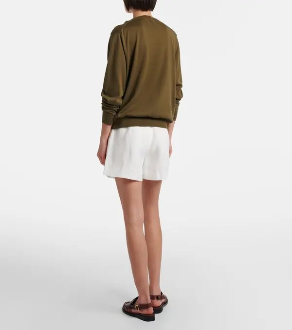 Ralph Lauren Belted Linen Shorts - White
