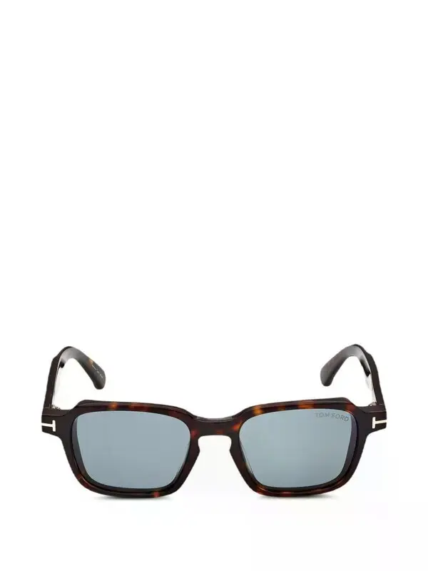 TOM FORD Rectangle Frame Sunglasses - Brown