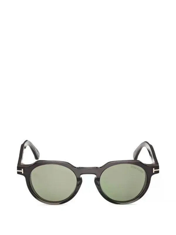 TOM FORD Geometric Frame Sunglasses - Brown