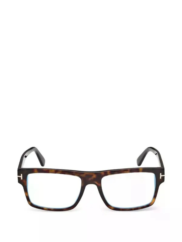 TOM FORD Rectangle-frame Glasses - Brown