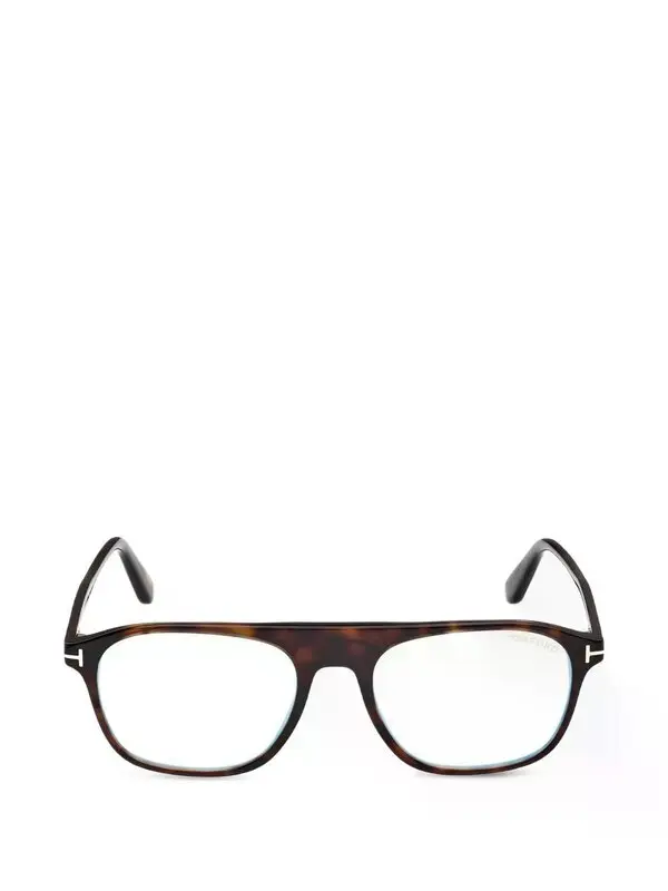 TOM FORD Tortoiseshell-effect Pilot Glasses - Brown