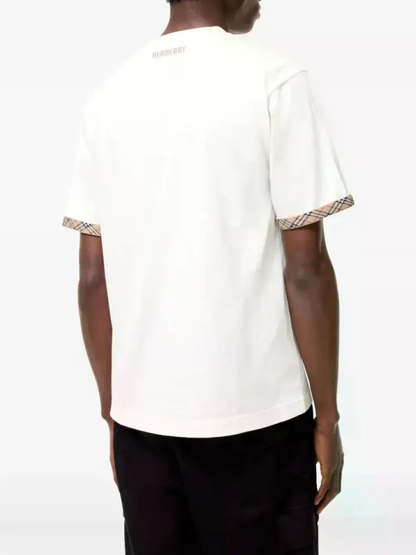 Burberry Check-trim Cotton T-shirt