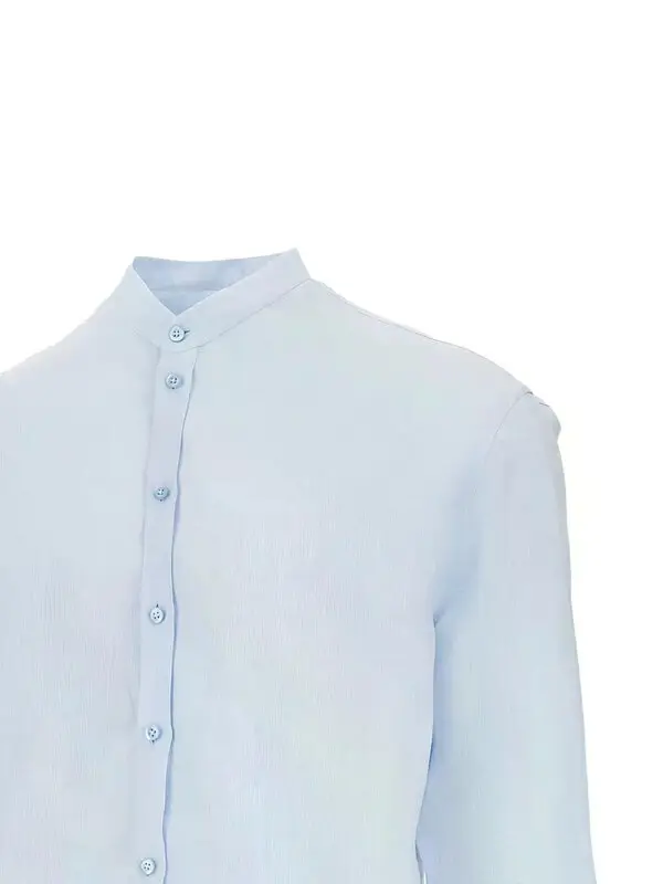 Emporio Armani Guru-collar Long-sleeve Shirt