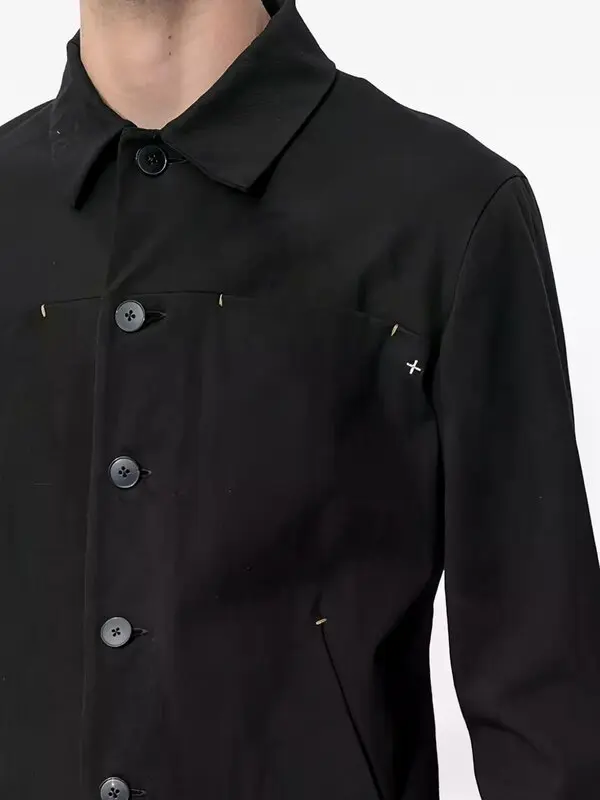 MA+ Trucker Cross-stitch Button-up Jacket