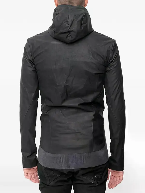 MA+ Detachable Hood Leather Jacket