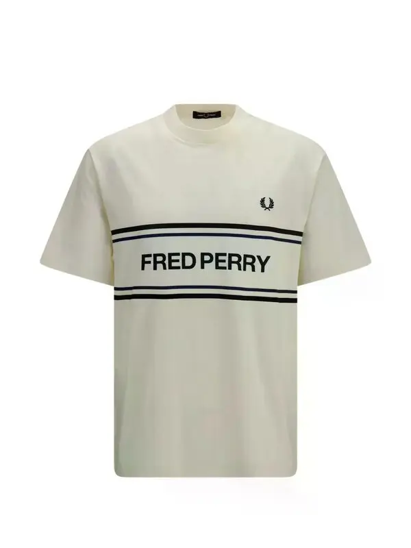 Fred Perry Logo-print Striped T-shirt