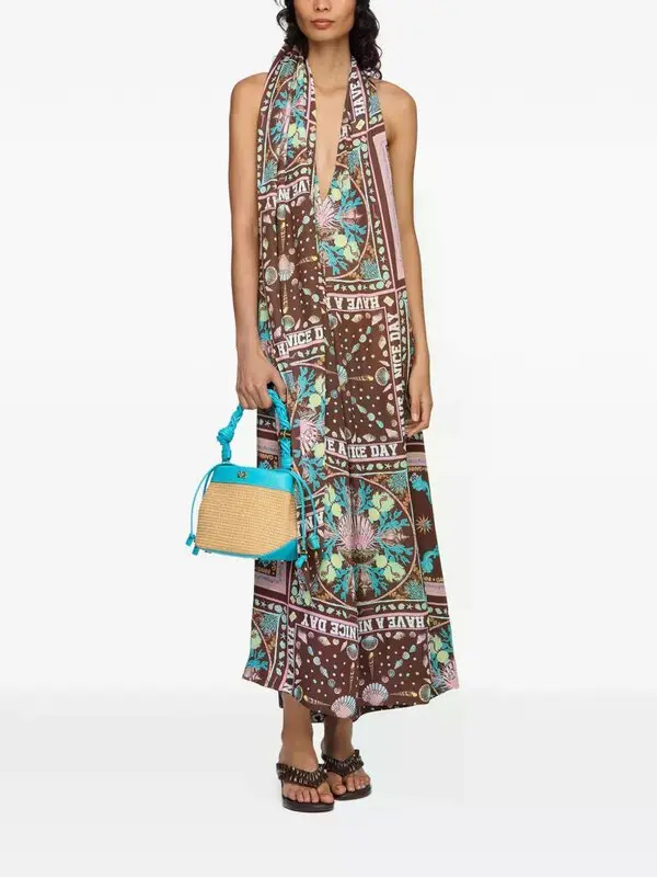 GANNI Raffia Bucket Bag
