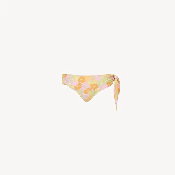 Chloé Sunbleached Flower-print Bikini Bottoms - Multicolor Pink
