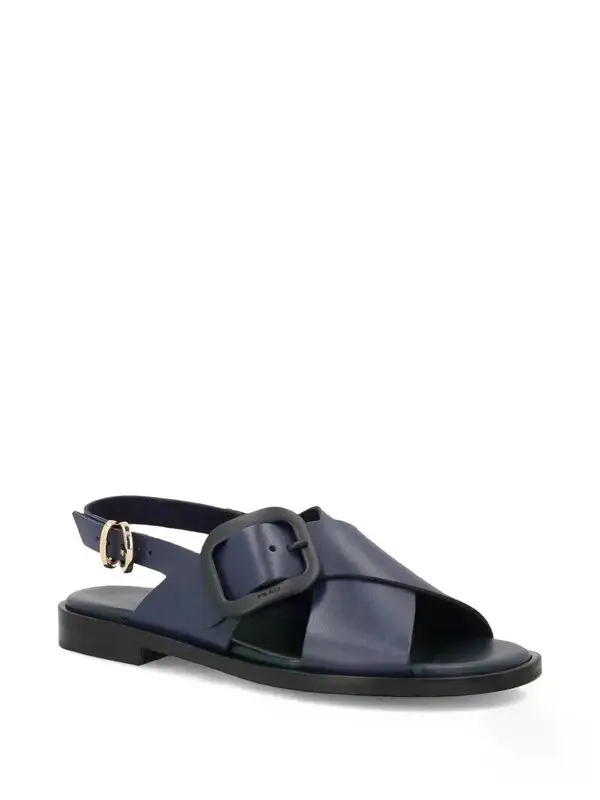FRAU Crossover Strap Buckled Sandals