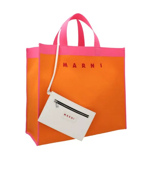 Marni Logo Jacquard Tote Bag